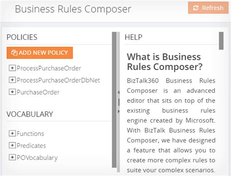 Business Rules Composer Biztalk360