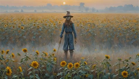 Ai产生的 稻草人 向日葵 Pixabay上的免费图片