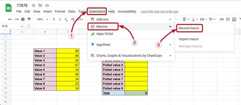 How To Record A Macro In Google Sheets And Run It Whenever Necessary