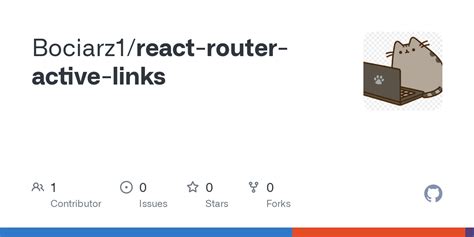 Github Bociarz React Router Active Links