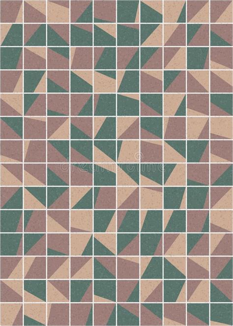 Abstract Geometric Pattern Generative Computational Art Illustration Stock Vector Illustration