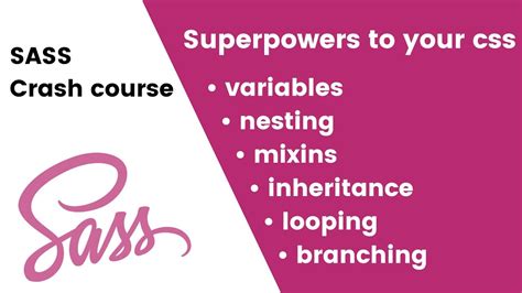 sass crash course in 20 minutes youtube
