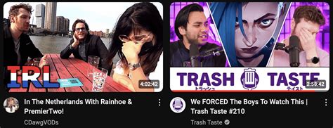 Rainhoe And Connor Sharing The Same Braincell Across Thumbnails R Trashtaste