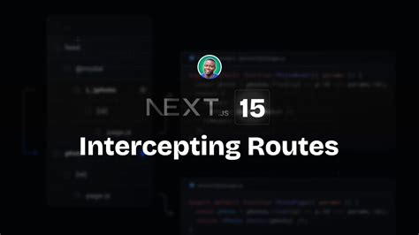 This Nextjs Feature Is Extremely Powerful Intercepting Routes 001 Youtube