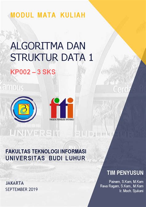 Modul Algo Algoritma And Struktur Dat Modul Mata Kuliah Algoritma Dan Struktur Data 1 Kp002