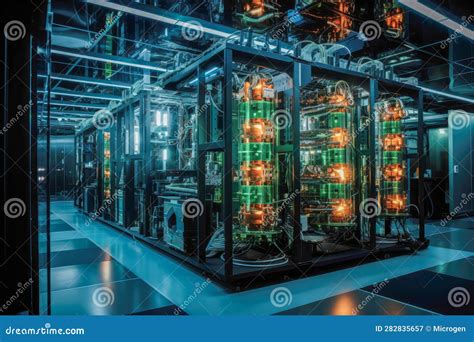 Quantum Computing Research Facility Stock Illustration Illustration