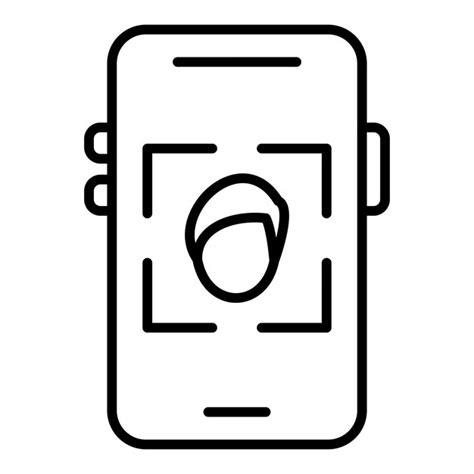 Premium Vector Vector Design Mobile Face Scan Icon Style