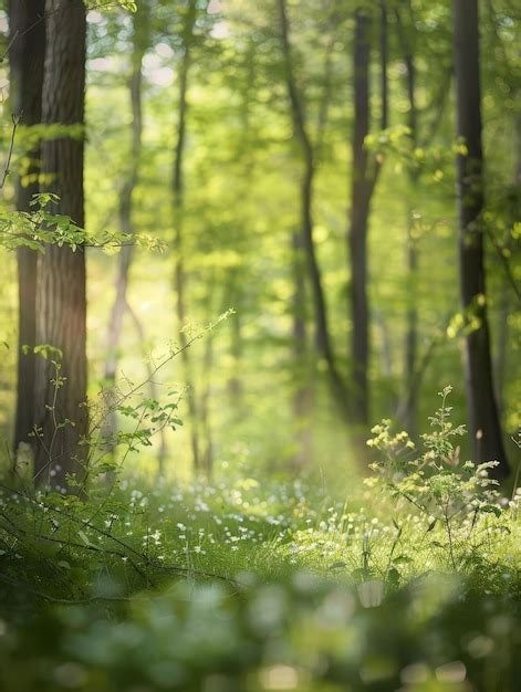 Um Caminho Sinuoso Da Floresta Desaparecendo Em Uma Atmosfera Nebulosa