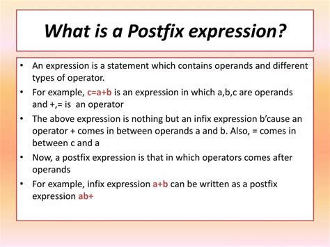 infix to postfix conversion powerpoint slides learnpick india
