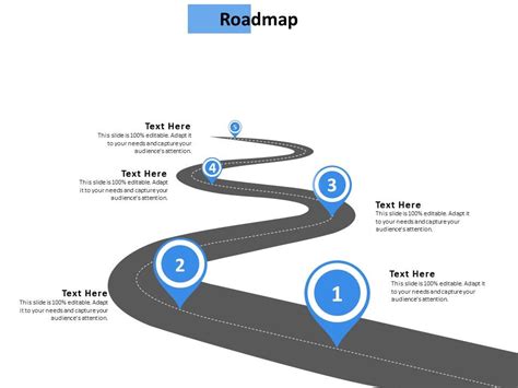 Roadmap Five Stage Ppt Powerpoint Presentation Layouts Slide