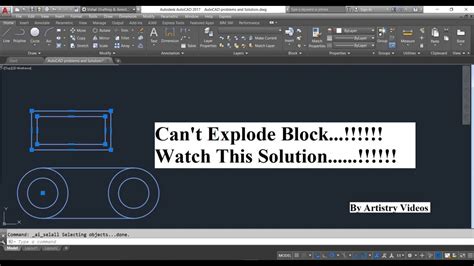 Can T Explode Block AutoCAD Problem And Solution YouTube