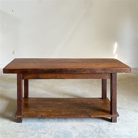 Antique Pine And Oak Work Table Island Sonoma Country Antiques