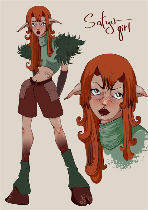 Artstation Satyr Girl Character Design