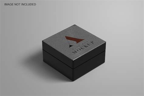 정사각형 상자 모형 프리미엄 Psd 파일