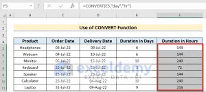 How To Convert Days To Hours In Excel Easy Ways