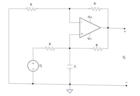Find Vo In Terms Of Vi R And C As Values Chegg Com Chegg Com