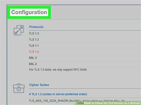 How To Check The Tls Version On A Website 9 Steps With Pictures