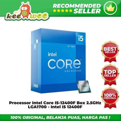 Jual Processor Intel Core I5 12400f Box 2 5ghz Lga1700 Intel I5 12400f Di Seller Keewee Shop