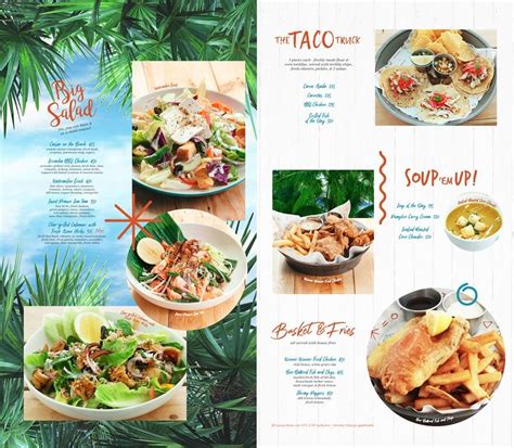 Menu At Cha Chas Beach Cafe Malay