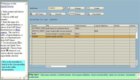 Sap Query Step By Step Guide