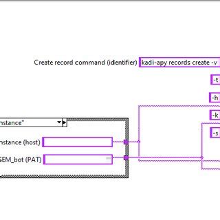 Section Of A LabView Workflow Showing On The Right A Command Provided Download Scientific