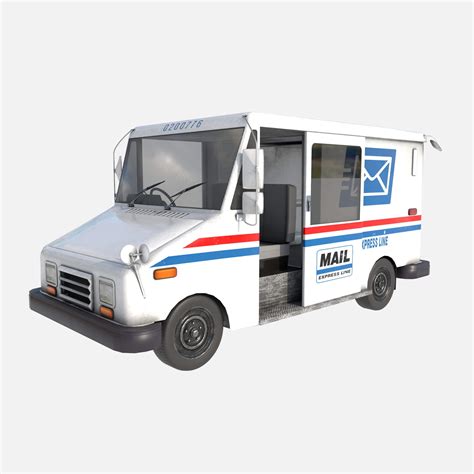 Grumman Mail Truck 3d Model By Katherina
