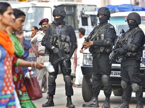 Nsg Commandos Conduct Mock Drill At Delhi Metro Airport Express Line
