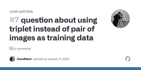Question About Using Triplet Instead Of Pair Of Images As Training Data Issue Cvlab Epfl