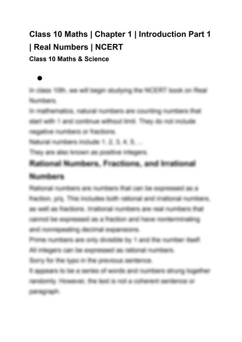 Solution Class 10 Maths Chapter 1 Introduction Part 1 Real Numbers