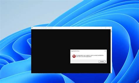 Application Was Unable To Start Correctly 0xc00007b Windows 11 Security Application Windows