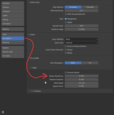 How To Reduce Sensivity Of A Camera In Shift FPS Mode By Crab Basics Interface