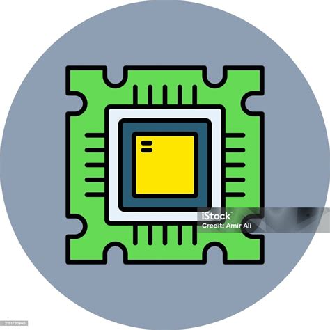 Processor Icon Stock Illustration Download Image Now Colors Corner