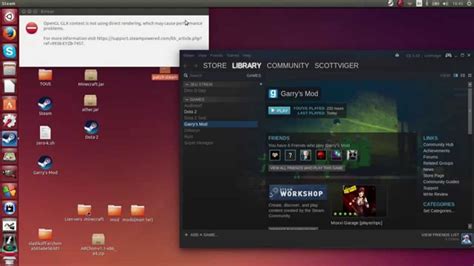 Comment Régler Steam Opengl Glx Context Is Not Using Direct Rendering Youtube