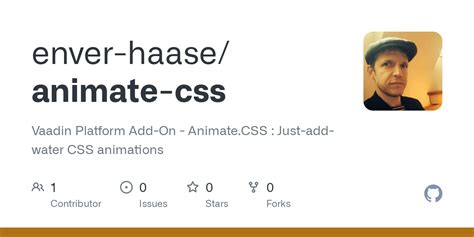 Github Enver Haase Animate Css Vaadin Platform Add On Animate Css Just Add Water Css