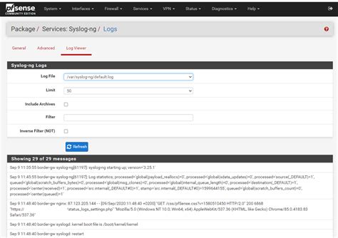 Configuring A Syslog Server On Pfsense With The Syslog Ng Package