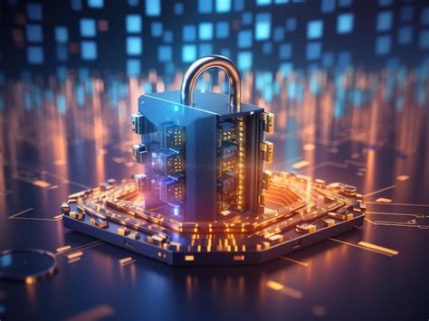 premium ai image securing your digital world encryption binary code