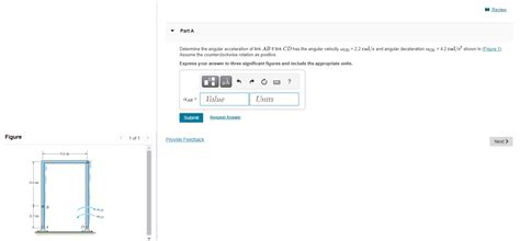 Solved Determine The Angular Acceleration Of Link AB If Link Chegg Com