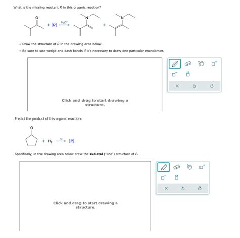 solved what is the missing reactant r ﻿in this organic