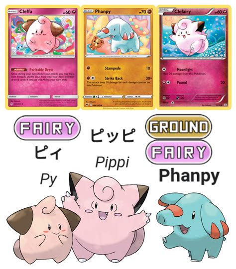 I Think Phanpy Should Be Fairy Type Because Its Name Ends With The Japanese Name For Cleffa And