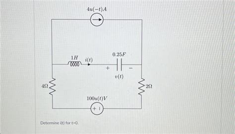 Solved Determine I T For T 0 Chegg Com