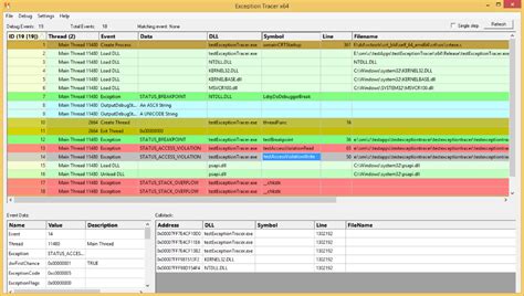 Large Scale Exception Tracing Software Verify