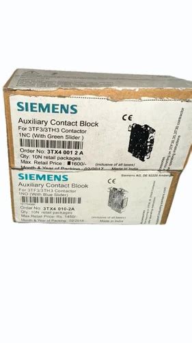 Siemens Contact Block At Piece In New Delhi ID