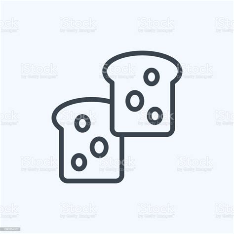 아이콘 빵 정원 기호에 적합합니다 선 스타일 편집 가능한 간단한 디자인 디자인 템플릿 벡터 간단한 기호 그림 개념에 대한 스톡 벡터 아트 및 기타 이미지 Istock