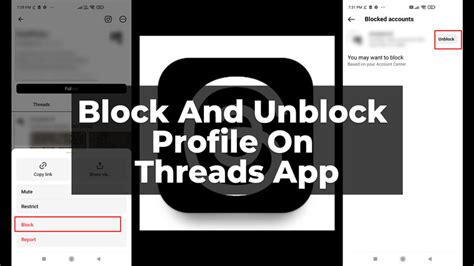 How To Block And Unblock Profile On Threads On Android Or Ios