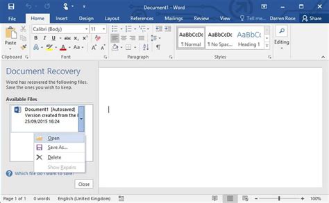 5 Cara Untuk Memulihkan Dokumen Word Yang Tidak Tersimpan