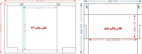 اندازه استاندارد پاکت چاپی برای کاربردهای مختلف