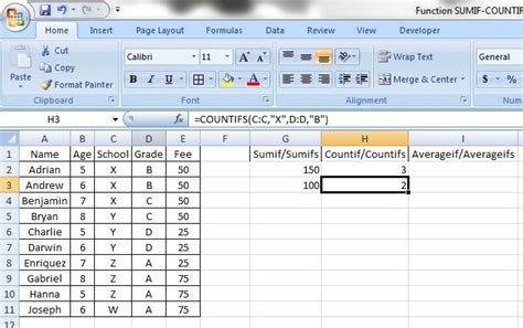 Functions 8 SUMIF COUNTIF AVERAGEIF Excelpunks Training Consultancy Solutions