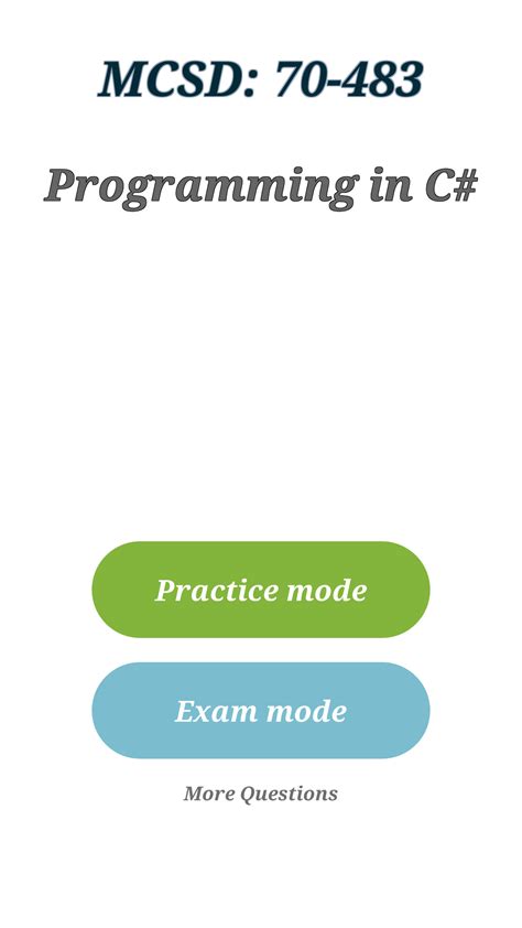 Mcsd App Builder Certification 70 483 Programming In C Exam Amazonfr Applis Et Jeux