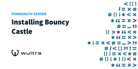 Powerauth Server Installing Bouncy Castle Wultra Developer Portal