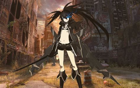 Hd Wallpaper Of Black Rock Shooter A Dystopian Fantasy 1920x1200